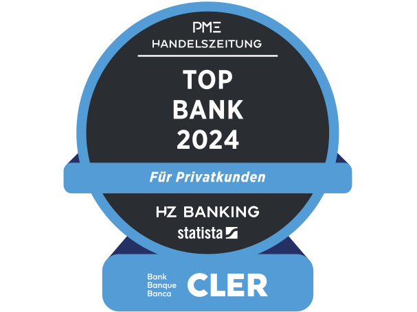 Top Banken 2024: Rang 2 für Bank Cler - Bank Cler