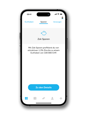 Zak Sparen – das digitale Sparkonto mit Zins - Bank Cler