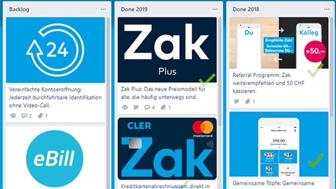Zak - Die App der Bank Cler für deine Finanzen und mehr.
